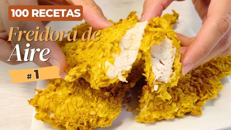 Delicioso Pollo Empanizado Cocinado en Freidora de Aire: Receta Fácil y ...